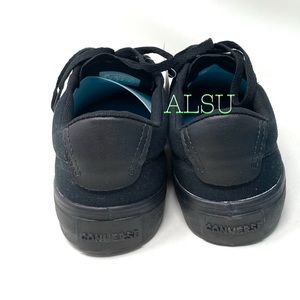 Converse | Shoes | Converse Courtland Canvas Low Top Black Mens | Poshmark